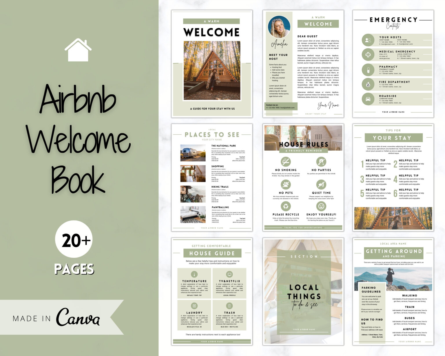 Airbnb Welcome Guide Template