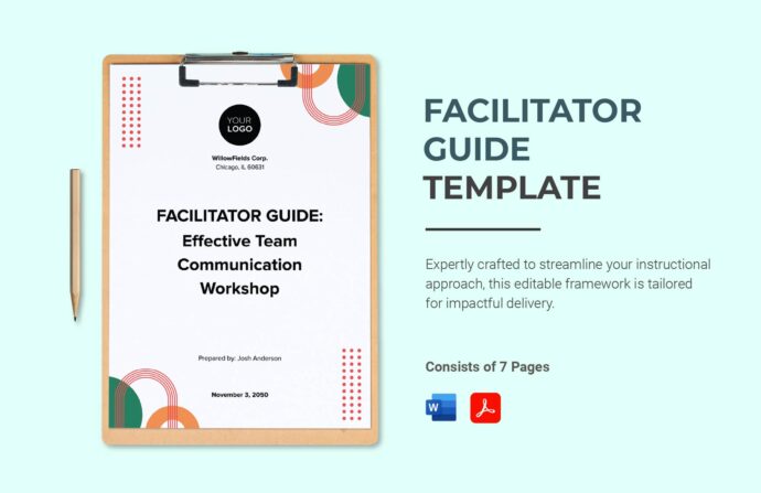 Sample Facilitator Guide Template