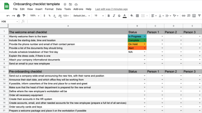 New Employee Onboarding Guide Template