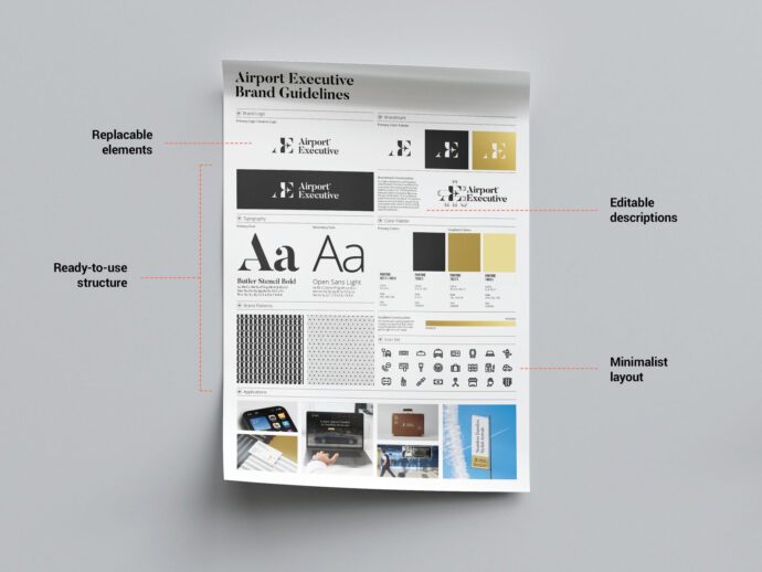 One Page Style Guide Template