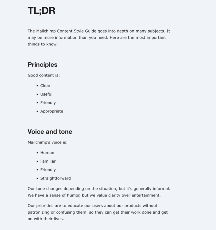 Writing Style Guide Template