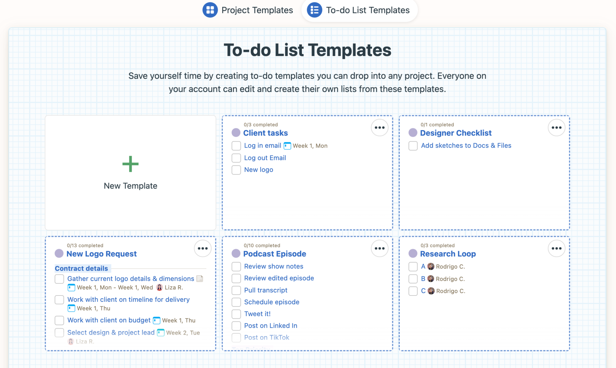 Basecamp To Do List Template
