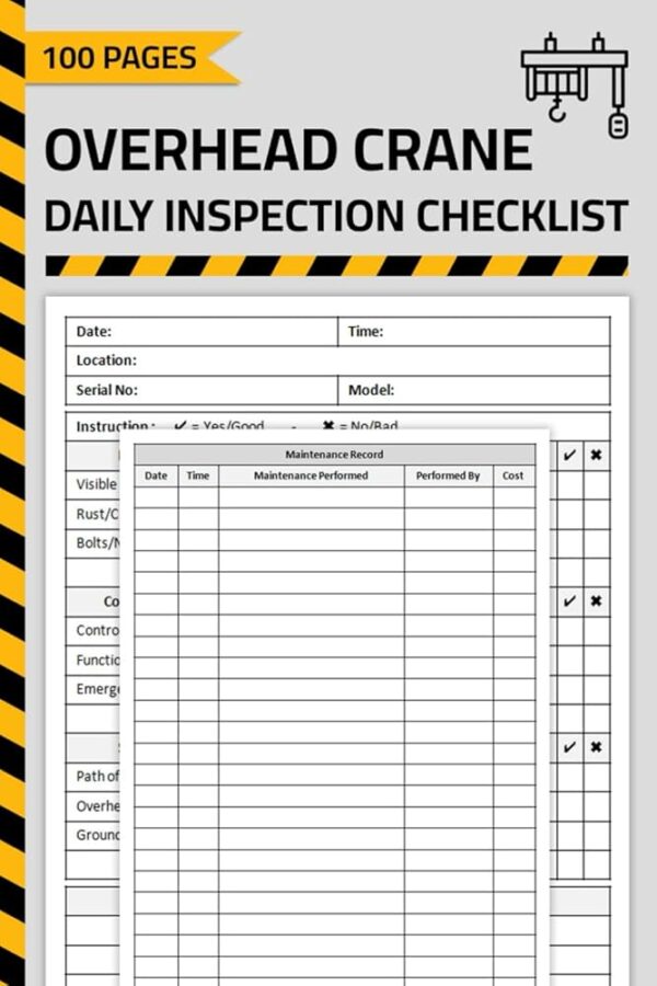 Overhead Crane Inspection Checklist Template